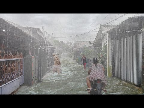Çok şiddetli yağmur, kuvvetli rüzgar ve gök gürültülü fırtına beni titretiyor | Uykusuzluk Anında Ge