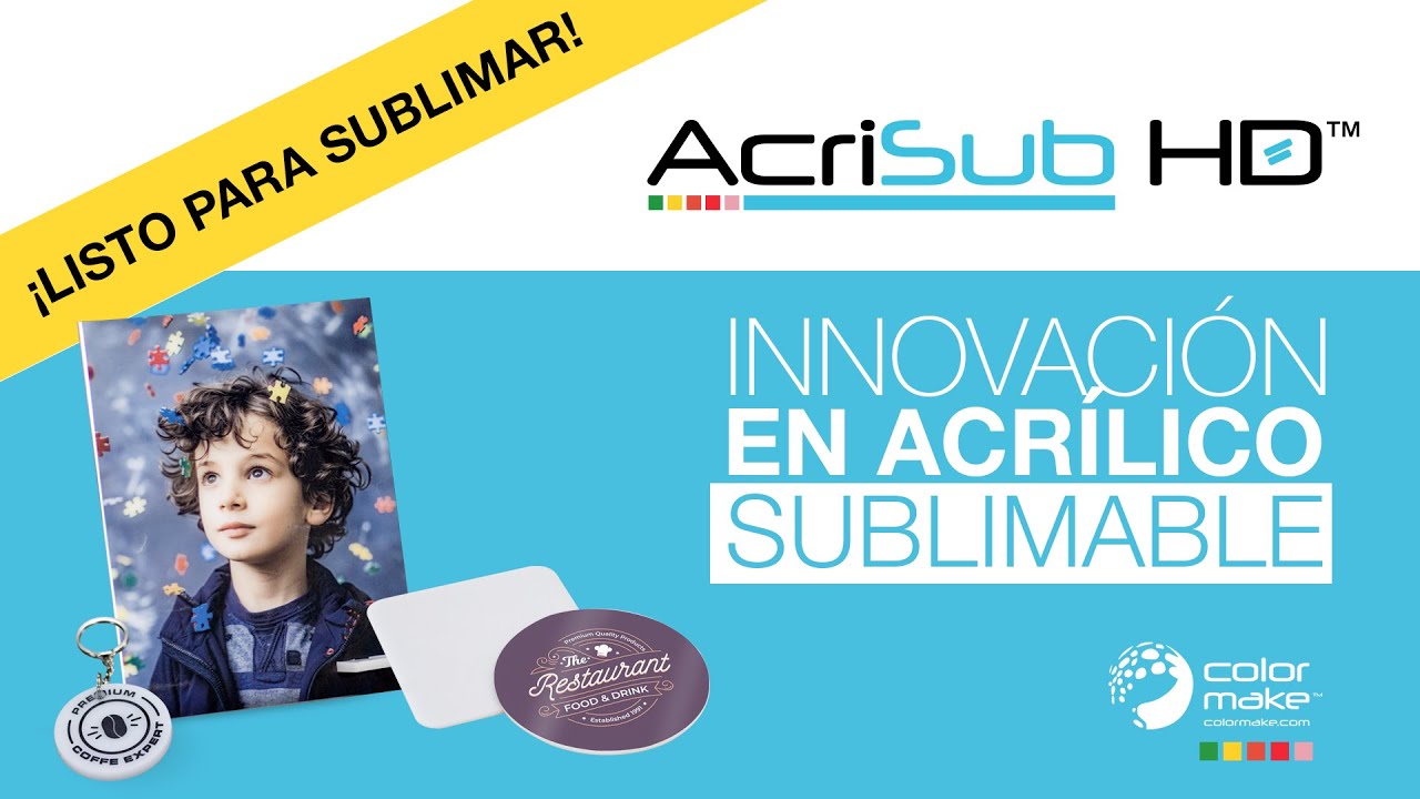 Acrílico para sublimar | ACRISUB: Termoplástico sublimable de Color ...