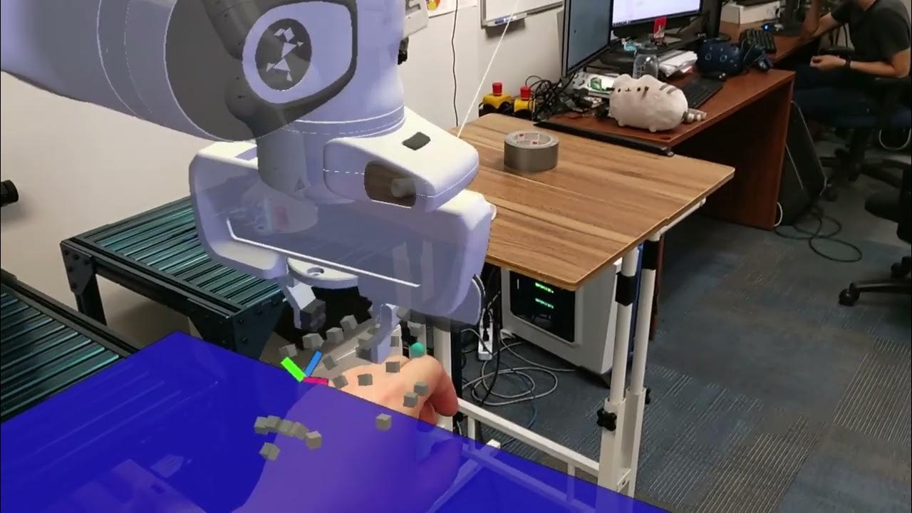 Controlling a Robot from HoloLens Augmented Reality (AR) Headset - YouTube