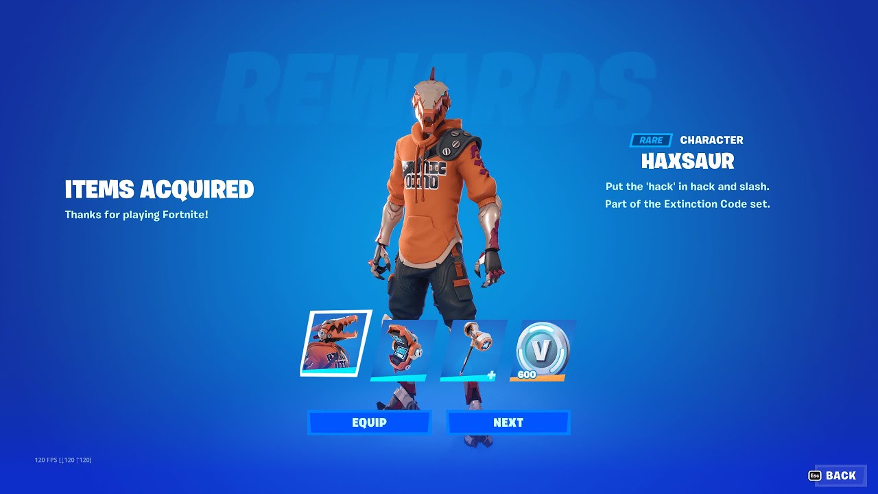 EXTINCTION CODE PACK! HAXSAUR OUTFIT! ROOTKIT HAMMER! - YouTube