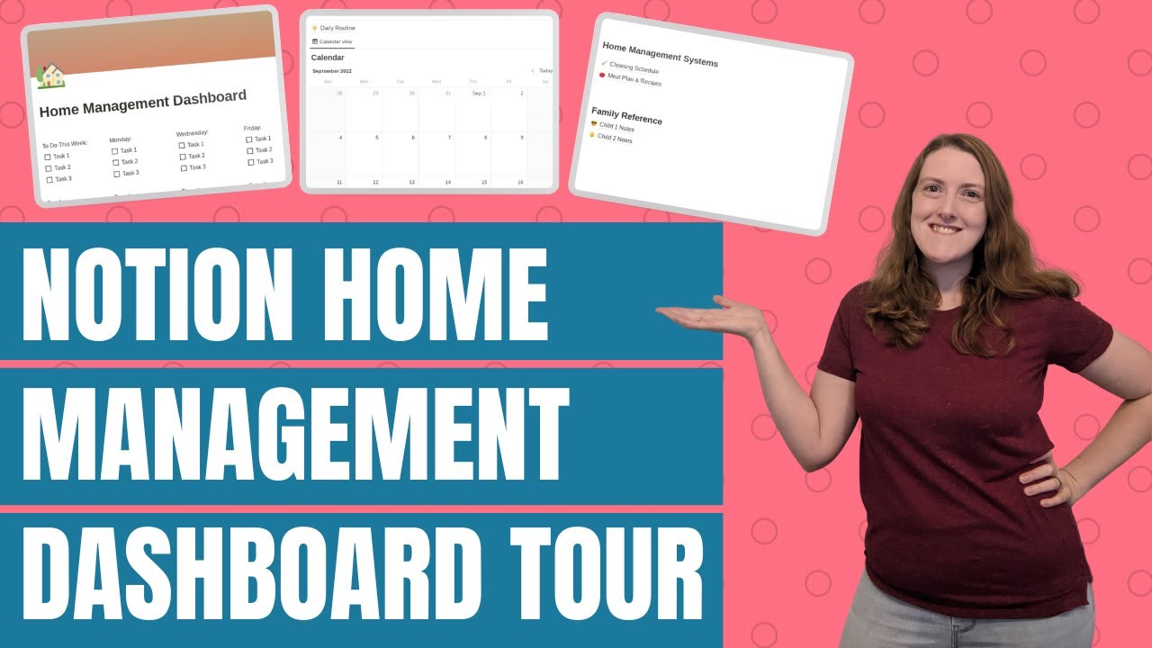 Home Management Dashboard in Notion Tour - YouTube