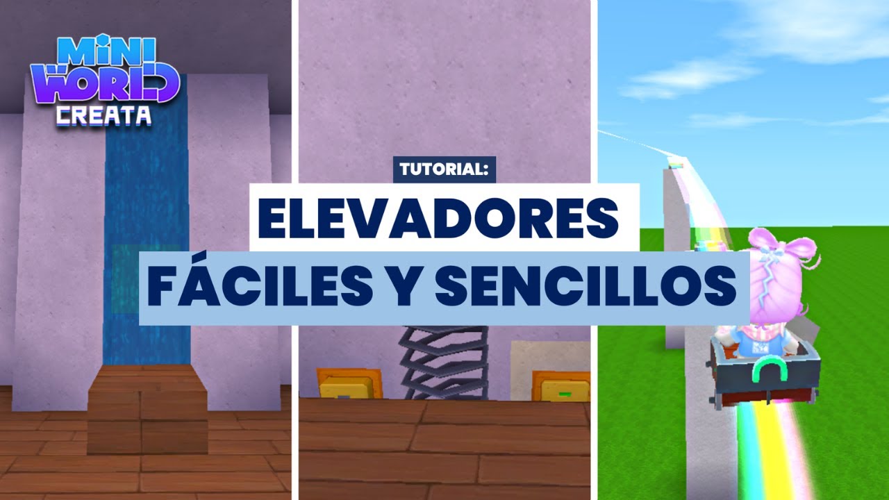 ¡Crea los mejores ELEVADORES de Mini World! | Tutorial - YouTube