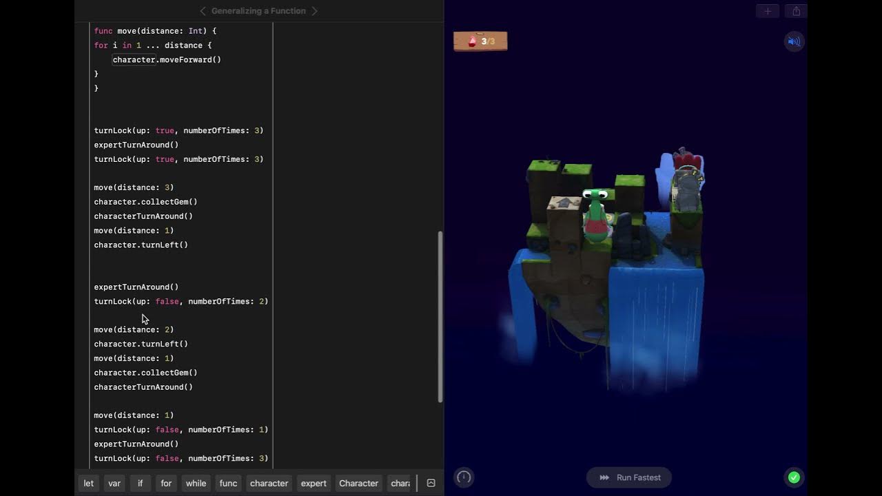 Swift Playgrounds - Generalizing a Function - Parameters - YouTube