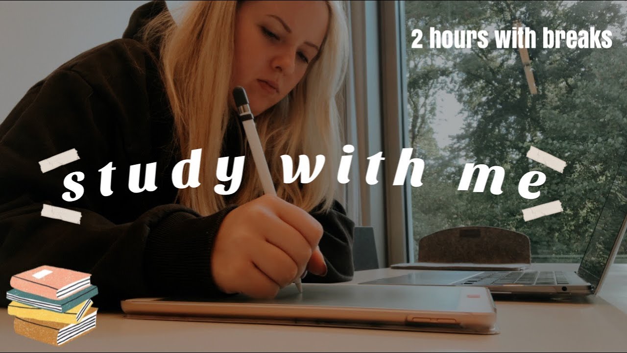 2 HOUR STUDY WITH ME AT THE LIBRARY! 📚| nature sounds & 45/15 pomodoro ...