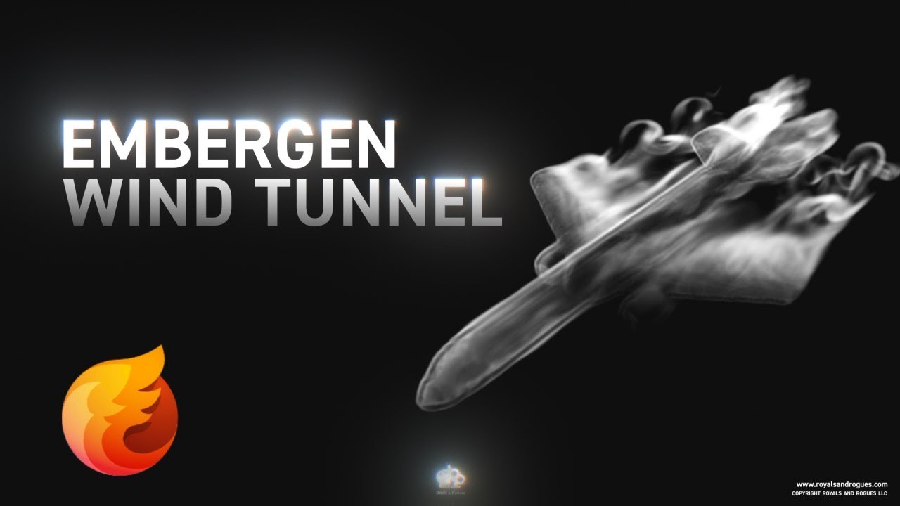 How to make a 3D wind tunnel | Embergen wind trail effect - YouTube