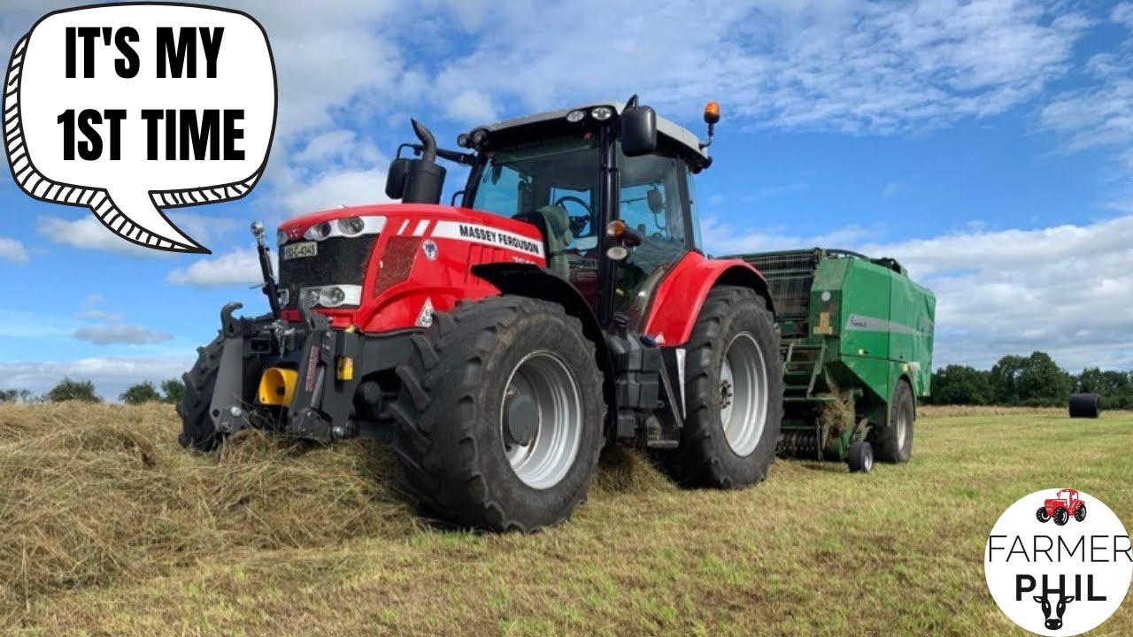 MF 7618 1ST TIME BALING - YouTube