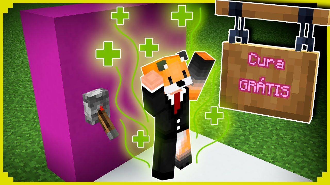 🦊Como fazer uma MÁQUINA DE CURA no MINECRAFT - YouTube