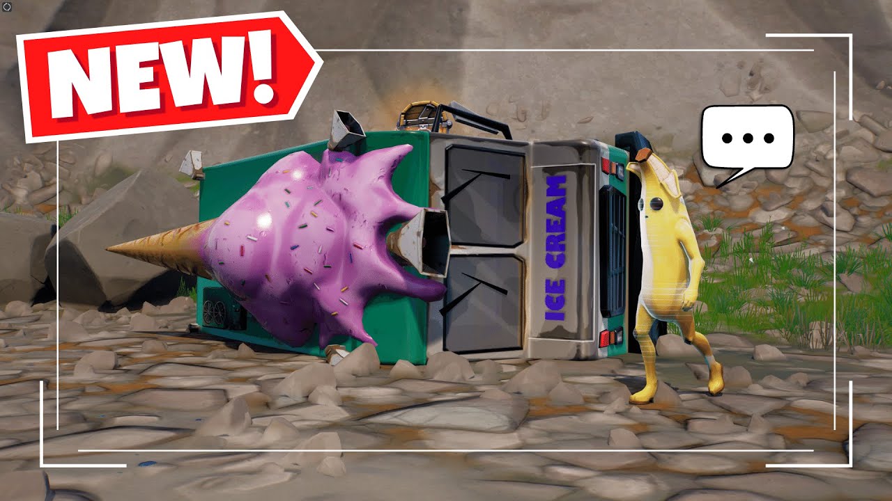 Fortnite Peely Failed to Drive (Map Update) - YouTube