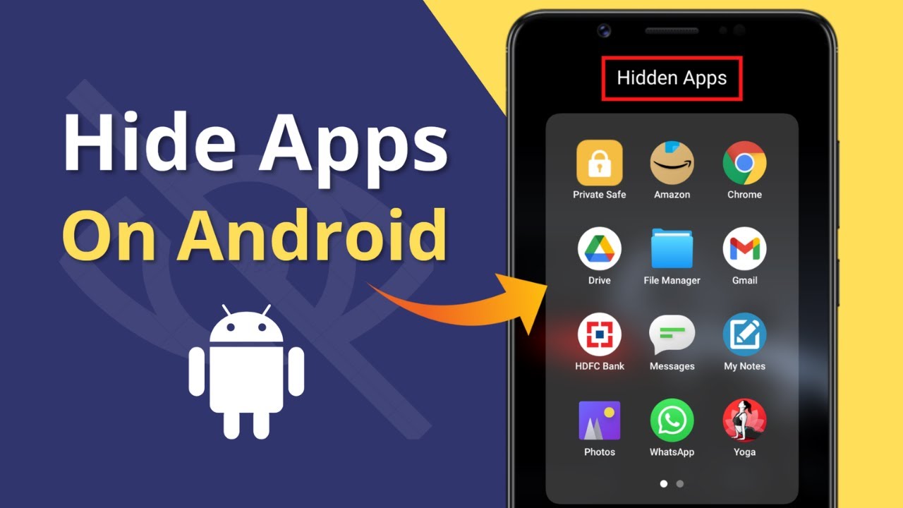 How to Hide Apps on Any Android Phone - YouTube