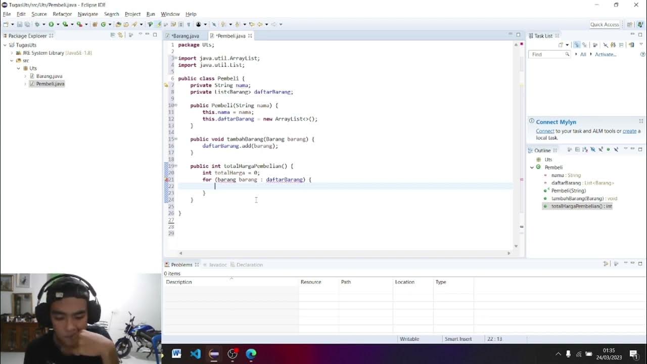 Studi Kasus 1 : Program Pembelian Barang - YouTube