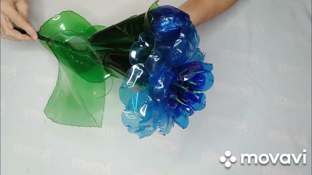 Фантазийный цветок из пластиковых бутылок 🥀#мкцветы# - YouTube