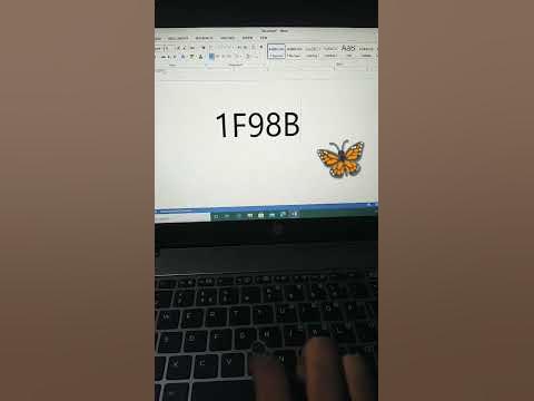 Butterfly in Ms Word Shortcut key F98B alt+X #butterfly #computer #msword #shorts # ...