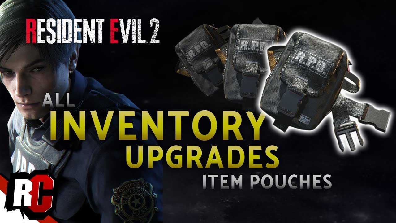 Resident Evil 2 | All INVENTORY SLOT UPGRADES / Item Pouch Locations ...