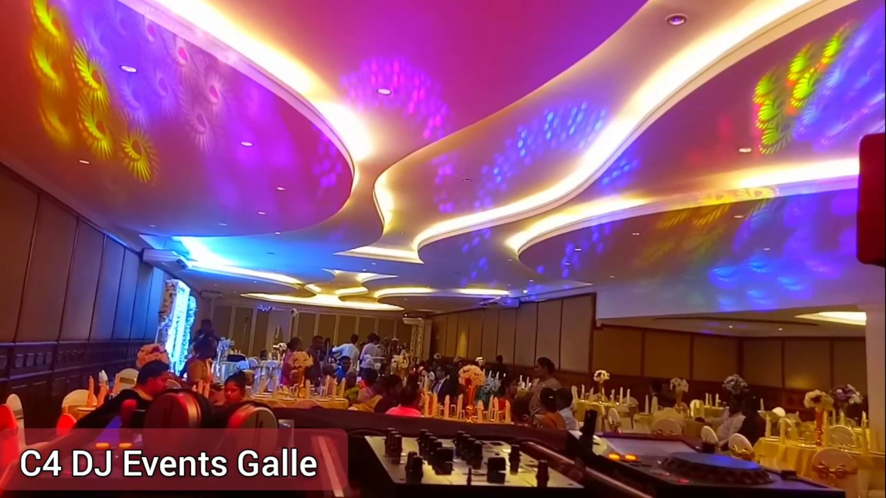 C4 DJ Event Wedding Lighting Setup 0779405169 Solis Hotel Matara - YouTube