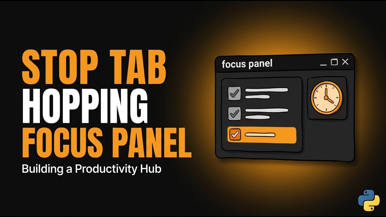 Stop Tab Hopping - Building a Focus Panel for Productivity - YouTube