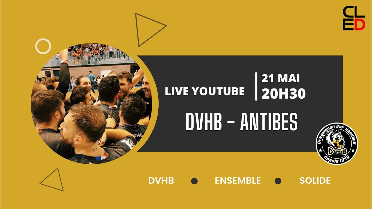 DVHB N1 FACE A L'OLYMPIQUE D'ANTIBES JLP HANDBALL ( LIVE ) - YouTube