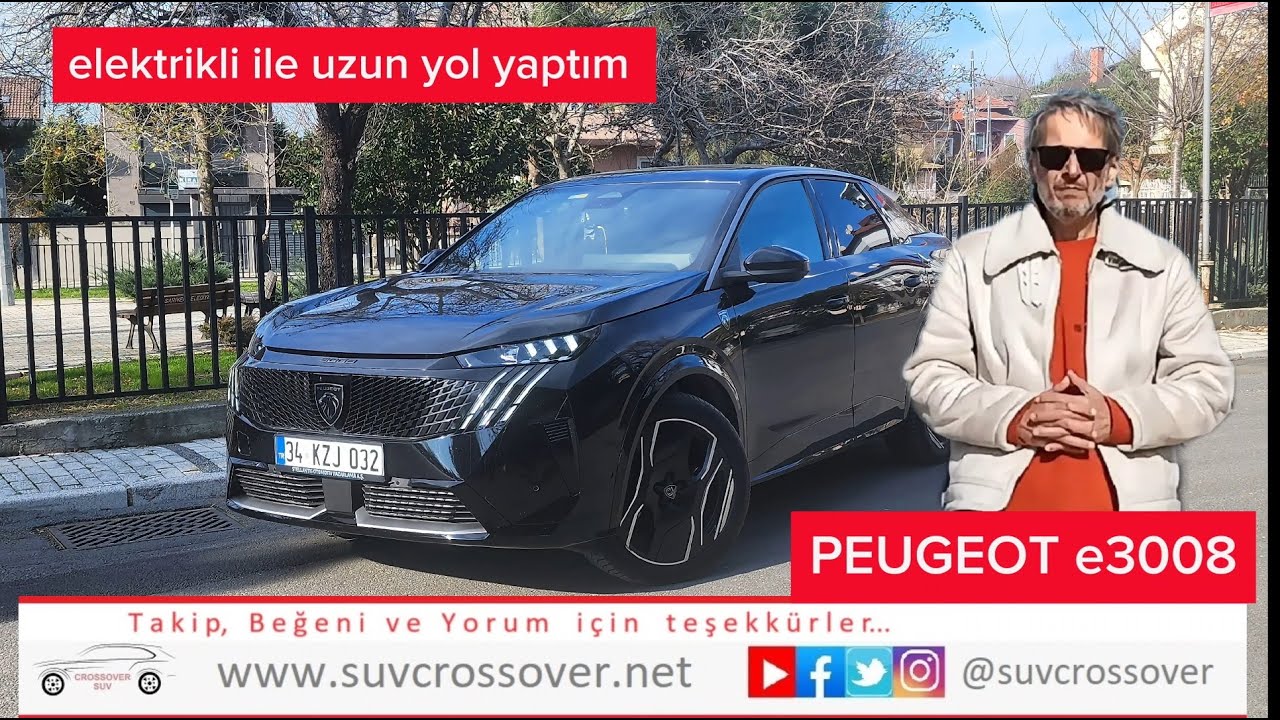 Peugeot e3008 ile uzun yol - YouTube