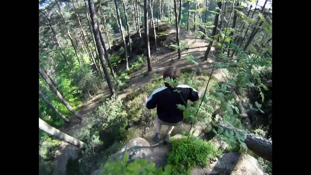 GoPro HD Parcour / Free running (Forest with rocks) - YouTube