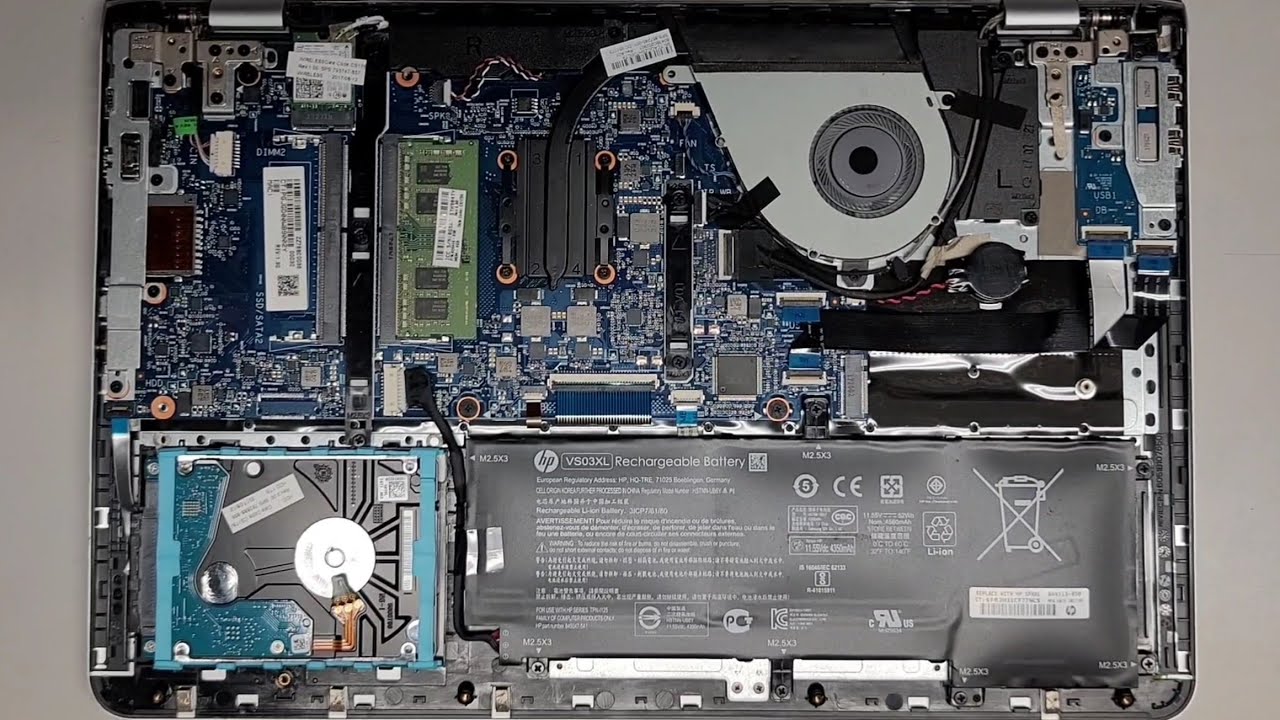*Modded* HP Laptop 15t-as100 Disassembly RAM SSD Hard Drive Upgrade LCD ...