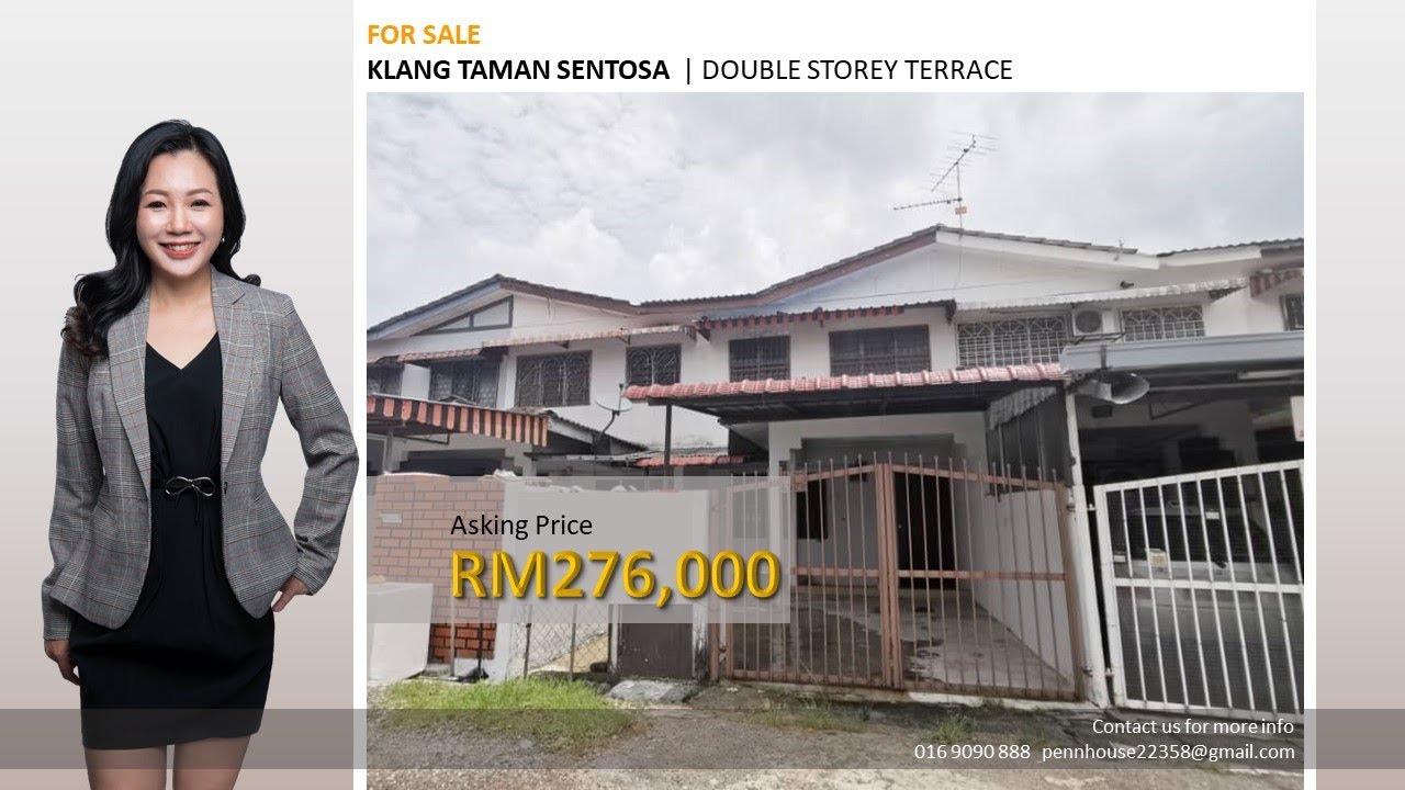 SALE | Klang Taman Sentosa | Double Storey Terrace - YouTube