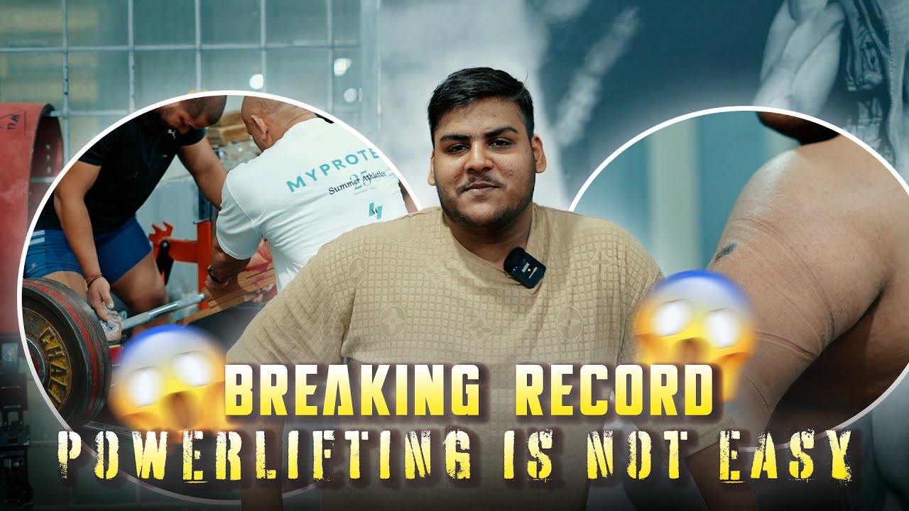 SUB JUNIOR BREAKING OWN NATIONAL RECORD😱| Powerlifting National ...