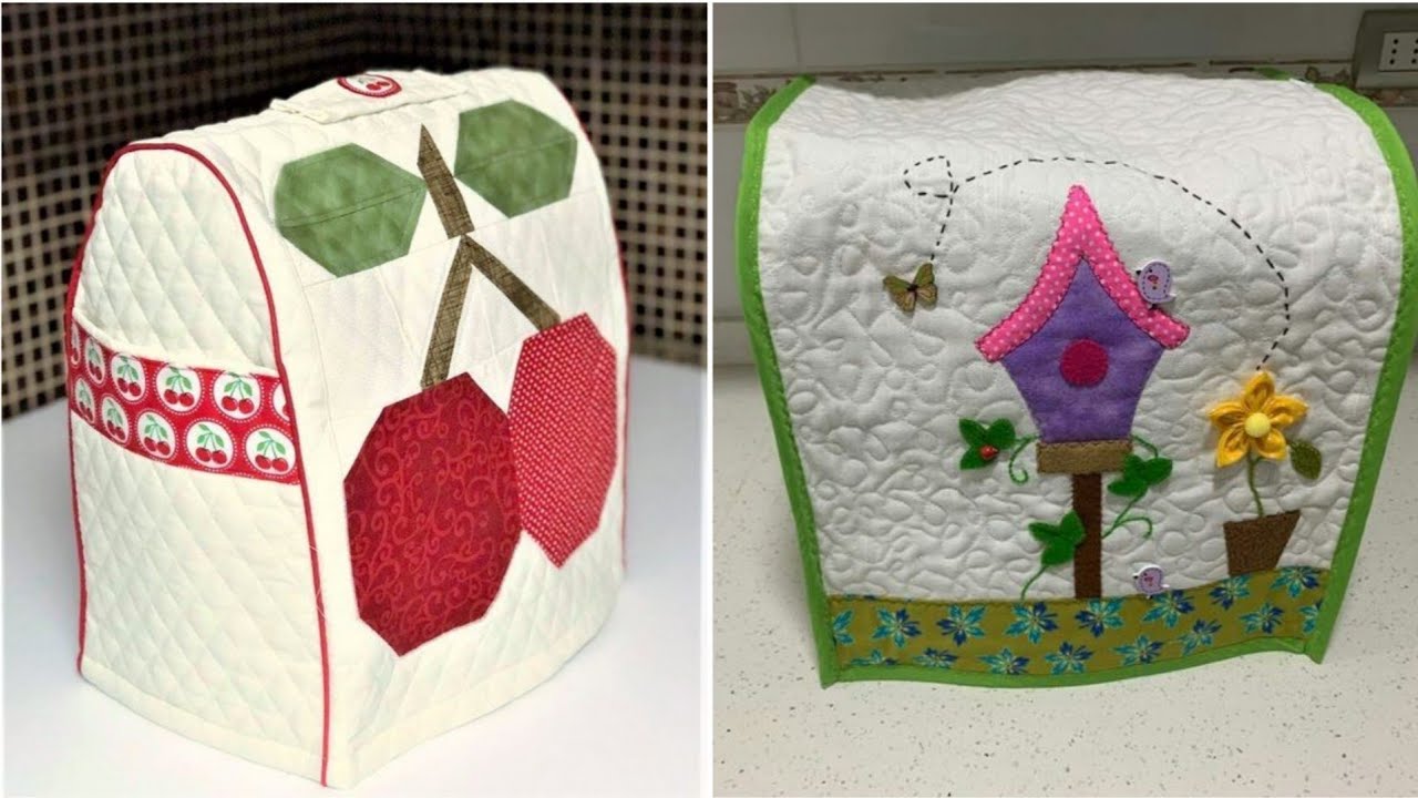 💫DIY handmade 2 and 4 slice toaster cover design by pop up fashion 🌺 ...