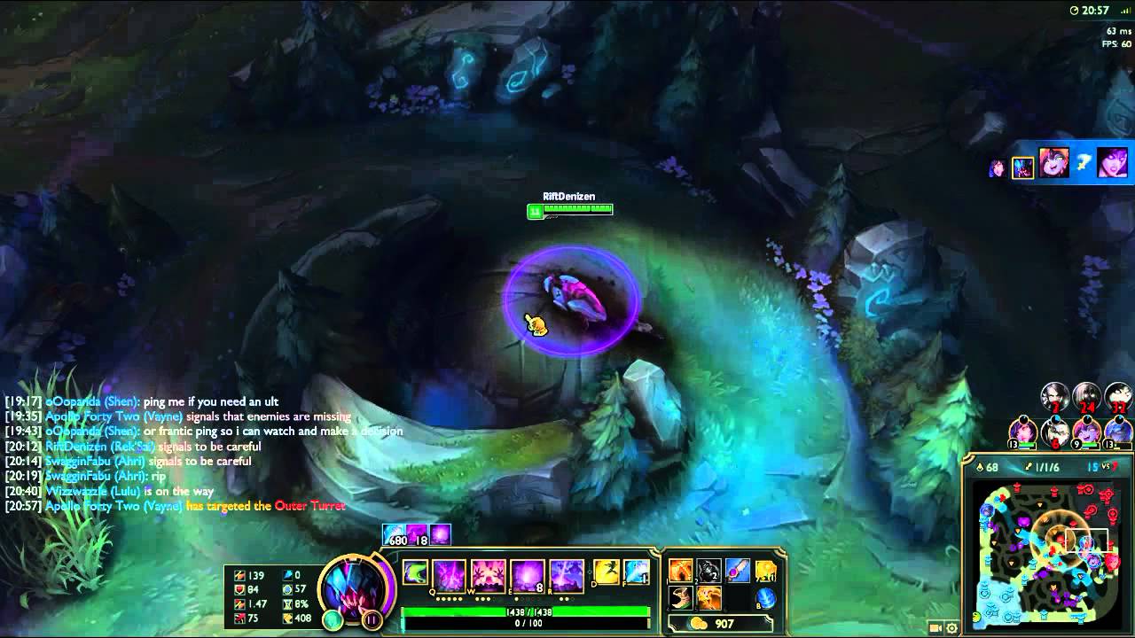 League of Legends - Rek'Sai Jungle (Sated Devourer) - YouTube