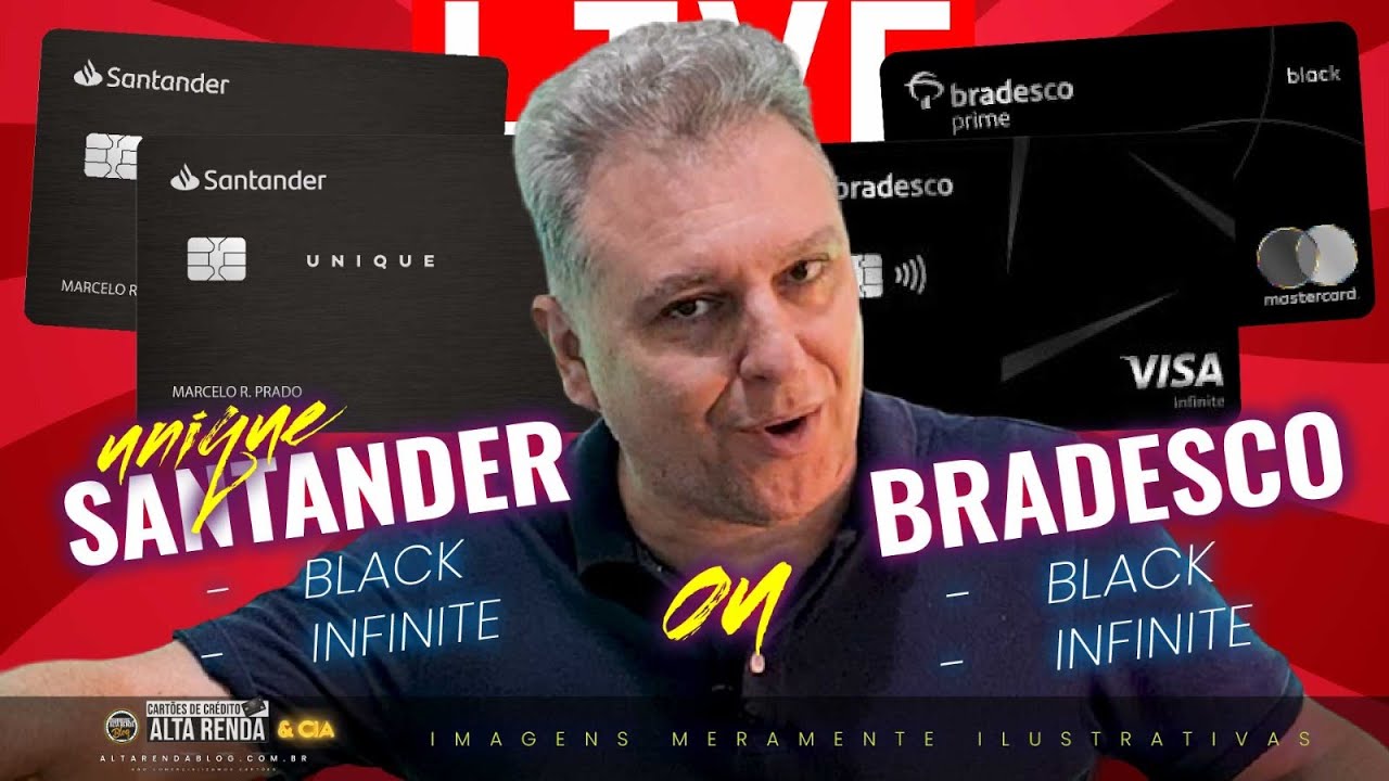 💳LIVE: SANTANDER VISA E MASTERCARD UNIQUE OU BRADESCO VISA E MASTERCARD ...