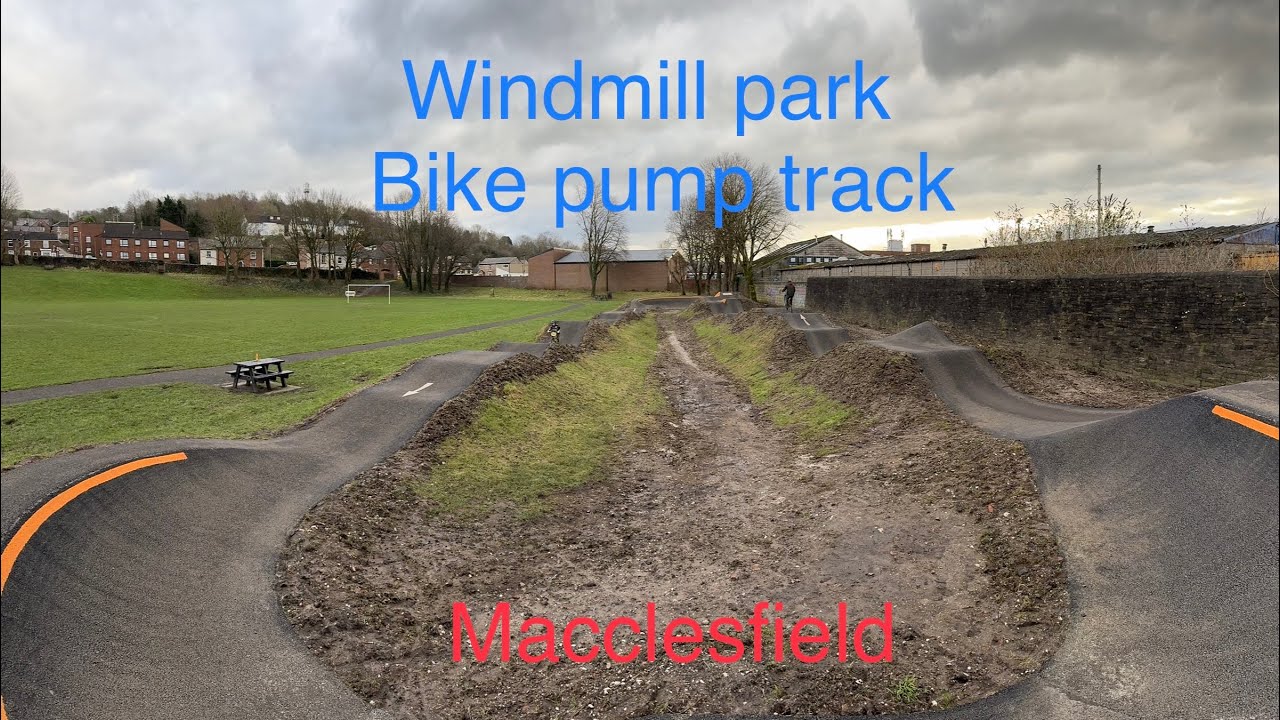 Windmill park pump track Macclesfield, 5 and 7 year old ride bmx bikes ...