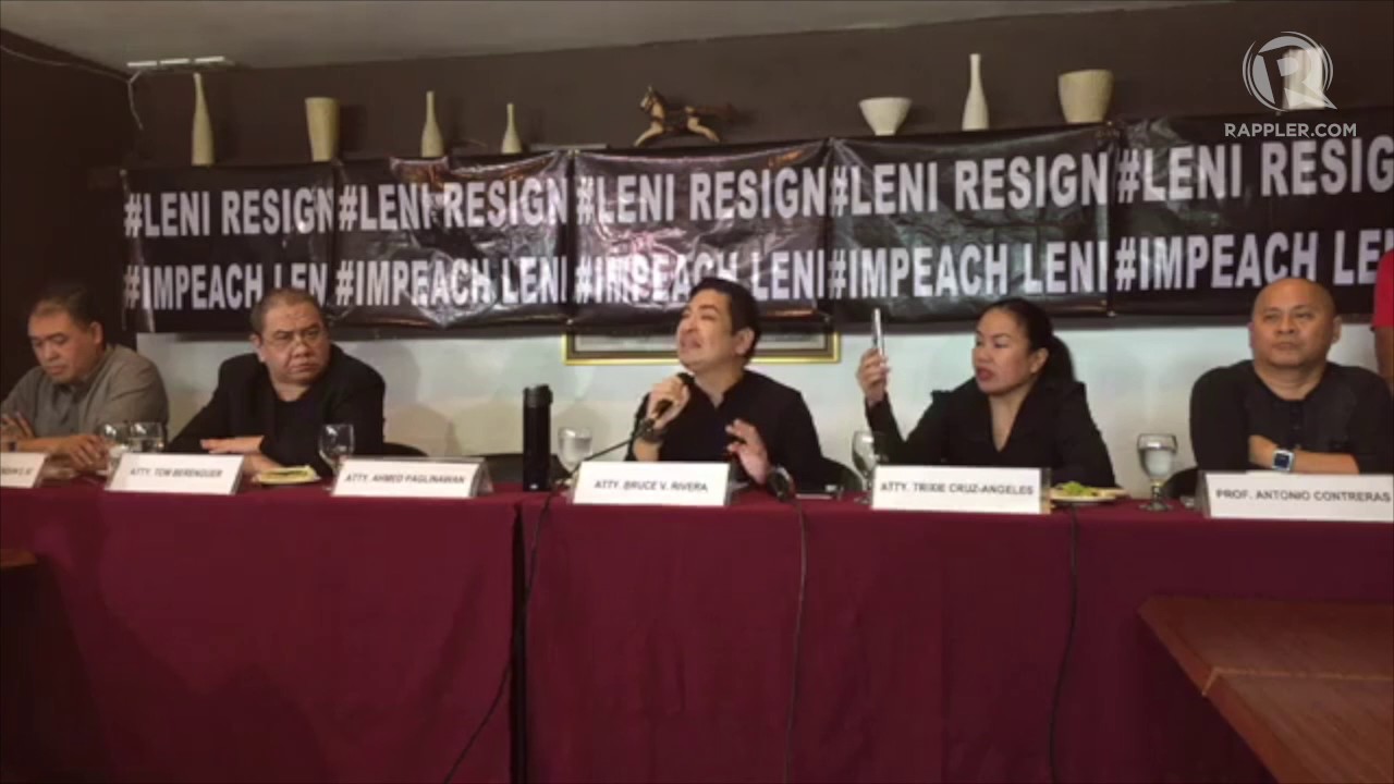 WATCH: Full press conference of Duterte supporters on 'Impeach Leni ...
