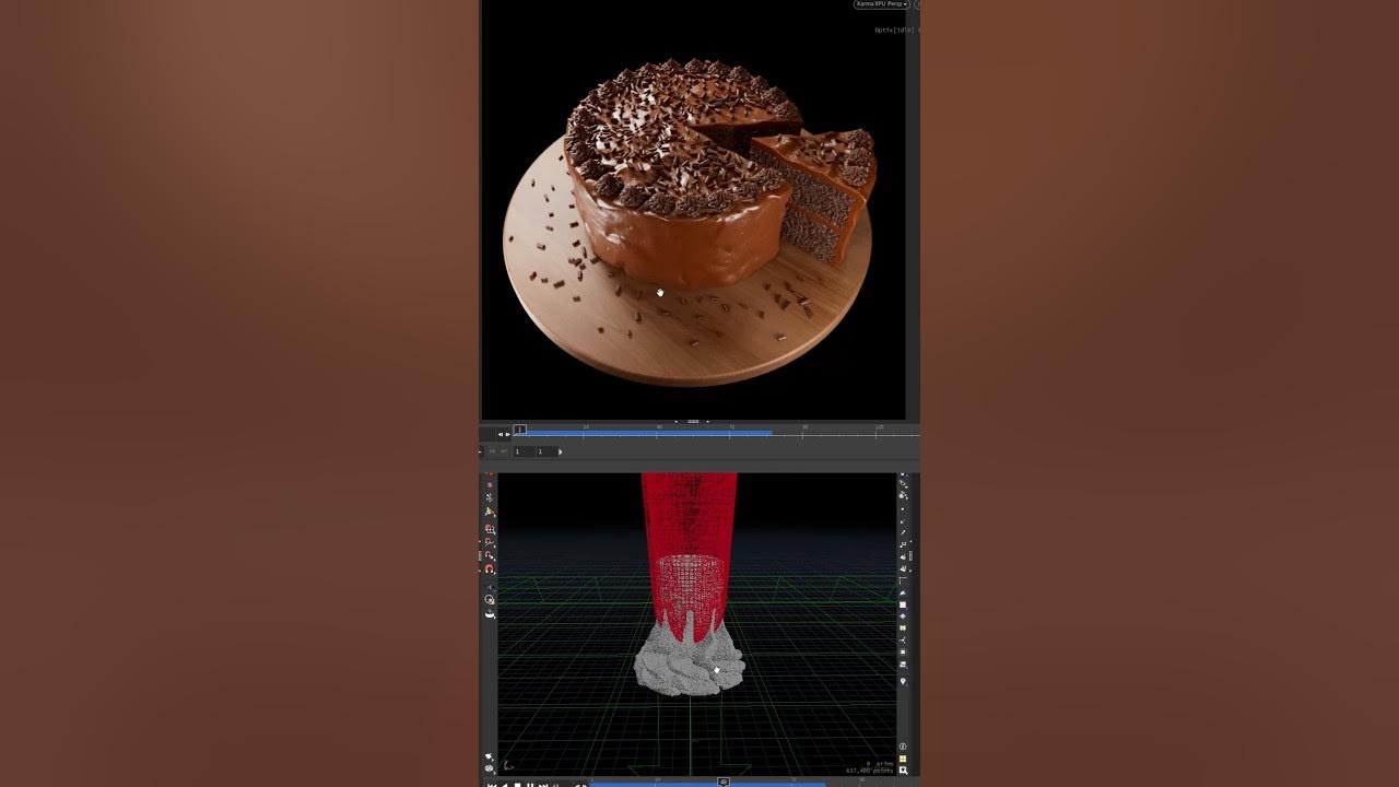 Cake decorations with the MPM Solver #houdini - YouTube