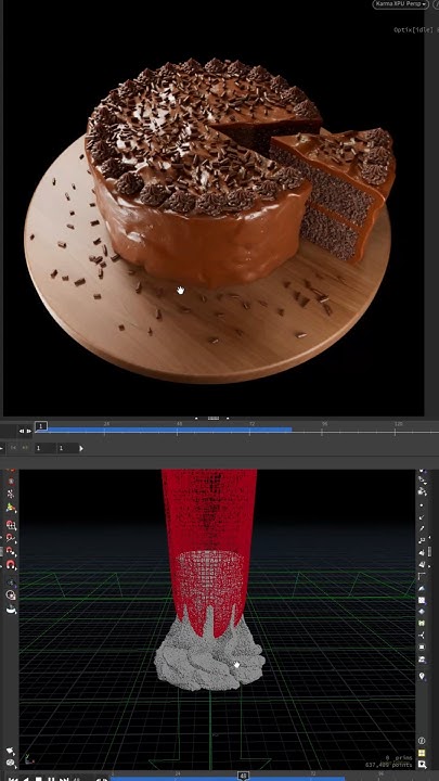 Cake decorations with the MPM Solver #houdini - YouTube