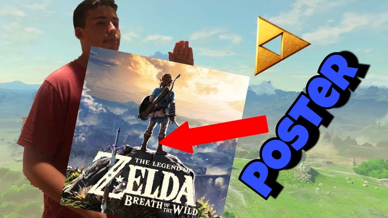 Legend of Zelda (BotW EXCLUSIVE POSTER) unboxing - YouTube