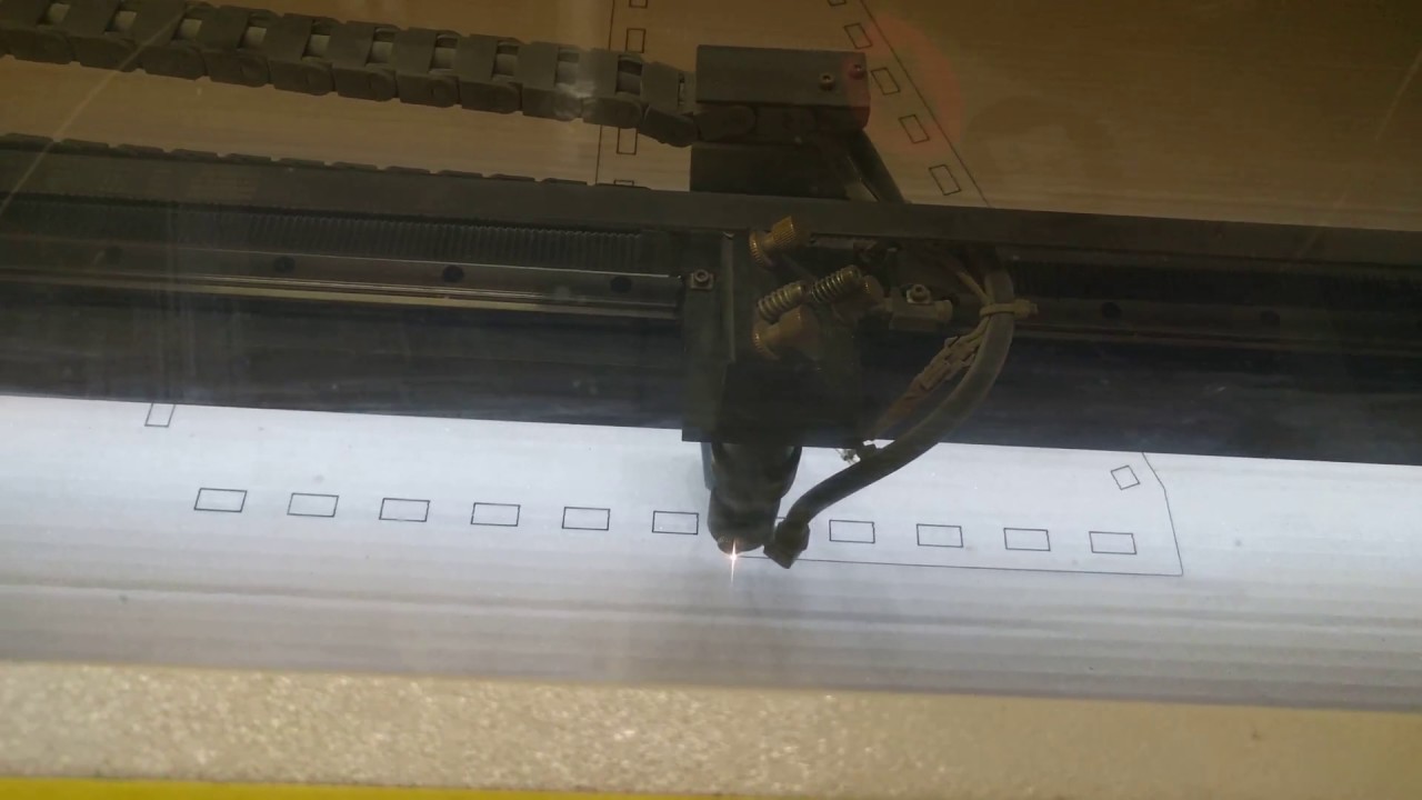 Laser cutting Cardboy Arcade cabinet - YouTube