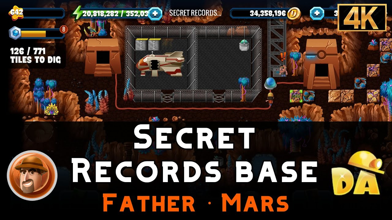 Secret Records Base | Father Mars #2 | Diggy's Adventure - YouTube