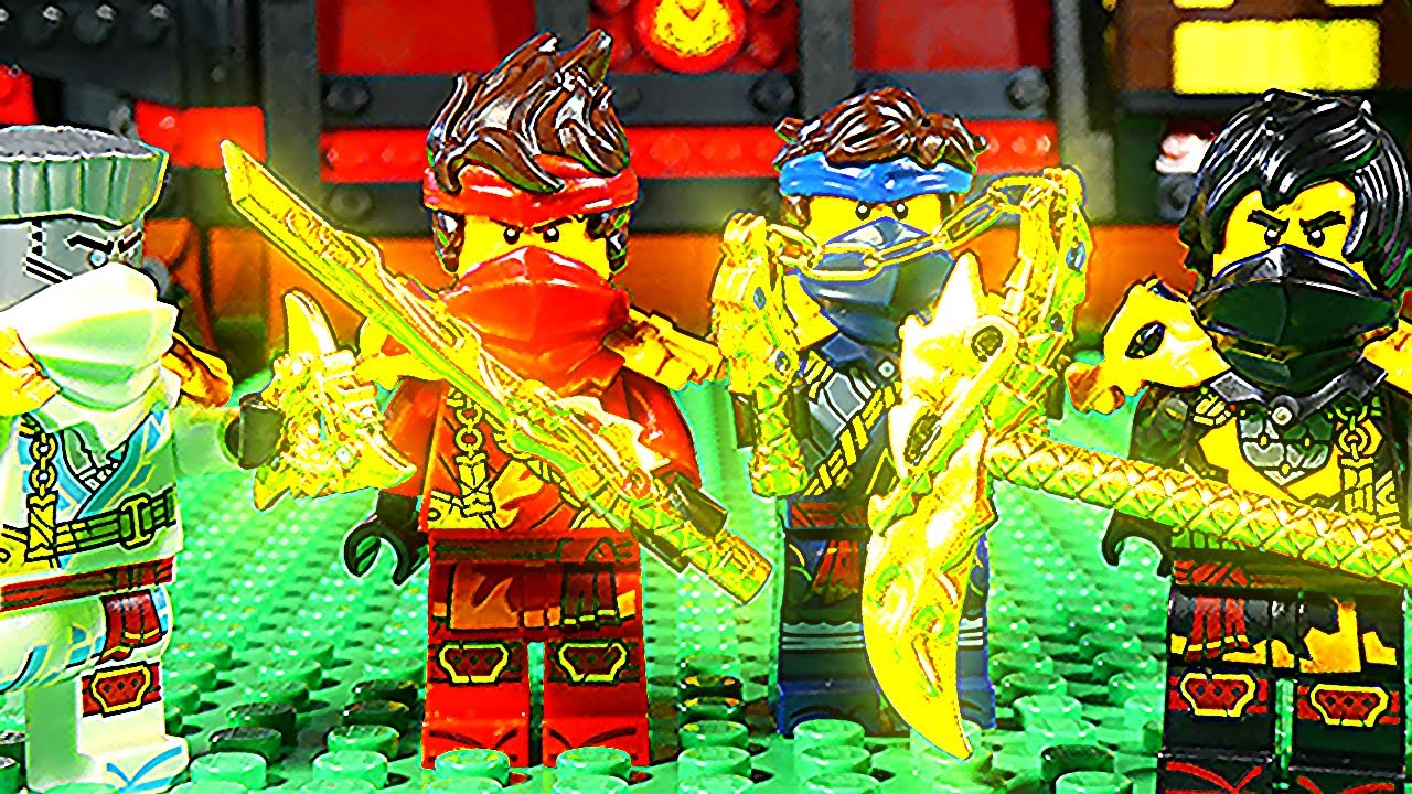 LEGO NINJAGO - NEW GOLDEN WEAPONS!! + NINJAGO COMPIATLION - YouTube