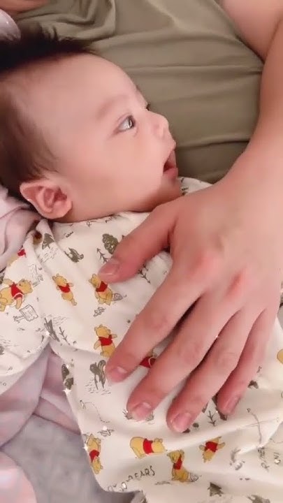 Cute and Sleepy LO wraps in Mamaway Line Arts Peppa Pig Bodysuit - YouTube