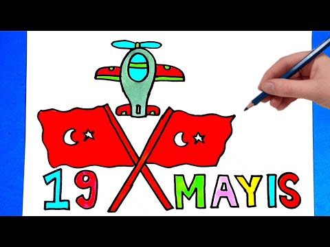 19 Mayıs Resmi Çizimi - Kolay Çizimler - 19 Mayıs İle İlgili Resimler Çizimler - 19 Mayıs Çizimleri