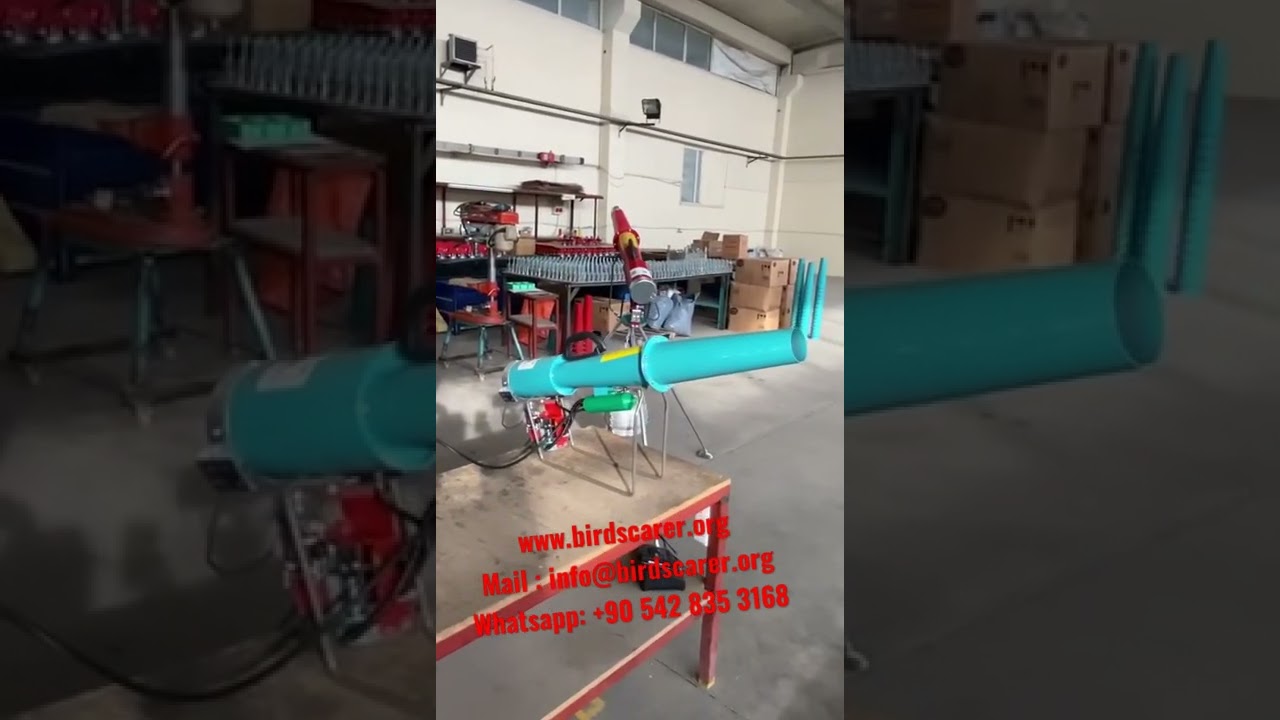 Bird repellent gas gun, gas banger cannon for animals repelling, lpg ...