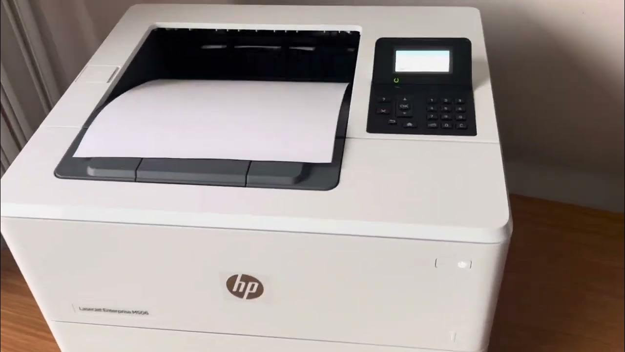 HP LaserJet M506dn Laser Printer Network Duplexer M506 F2A69A Low 40 Pgs w Toner - YouTube