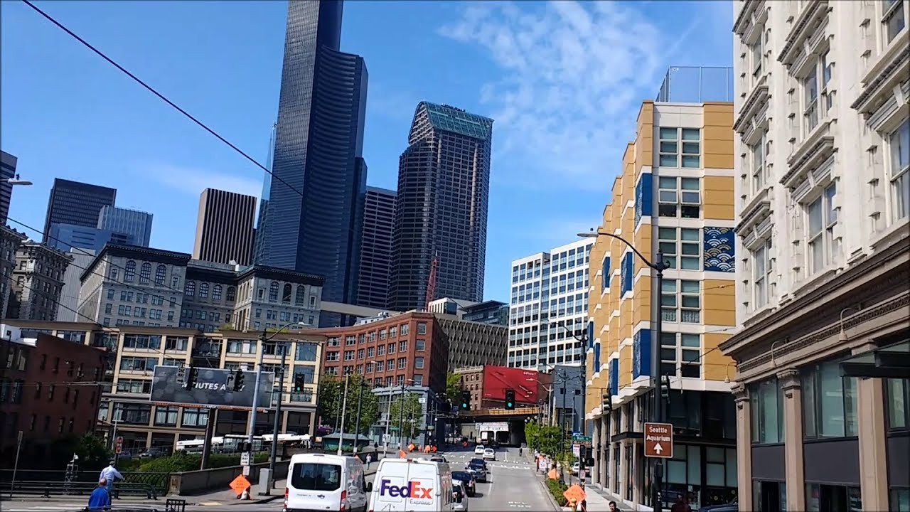 Amazing view of Seattle from Double Decker [Full HD] - Watch till the ...