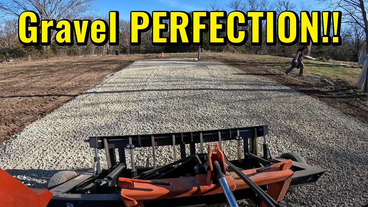 DIY Grading a gravel driveway or camper pad with this amazing implement ...