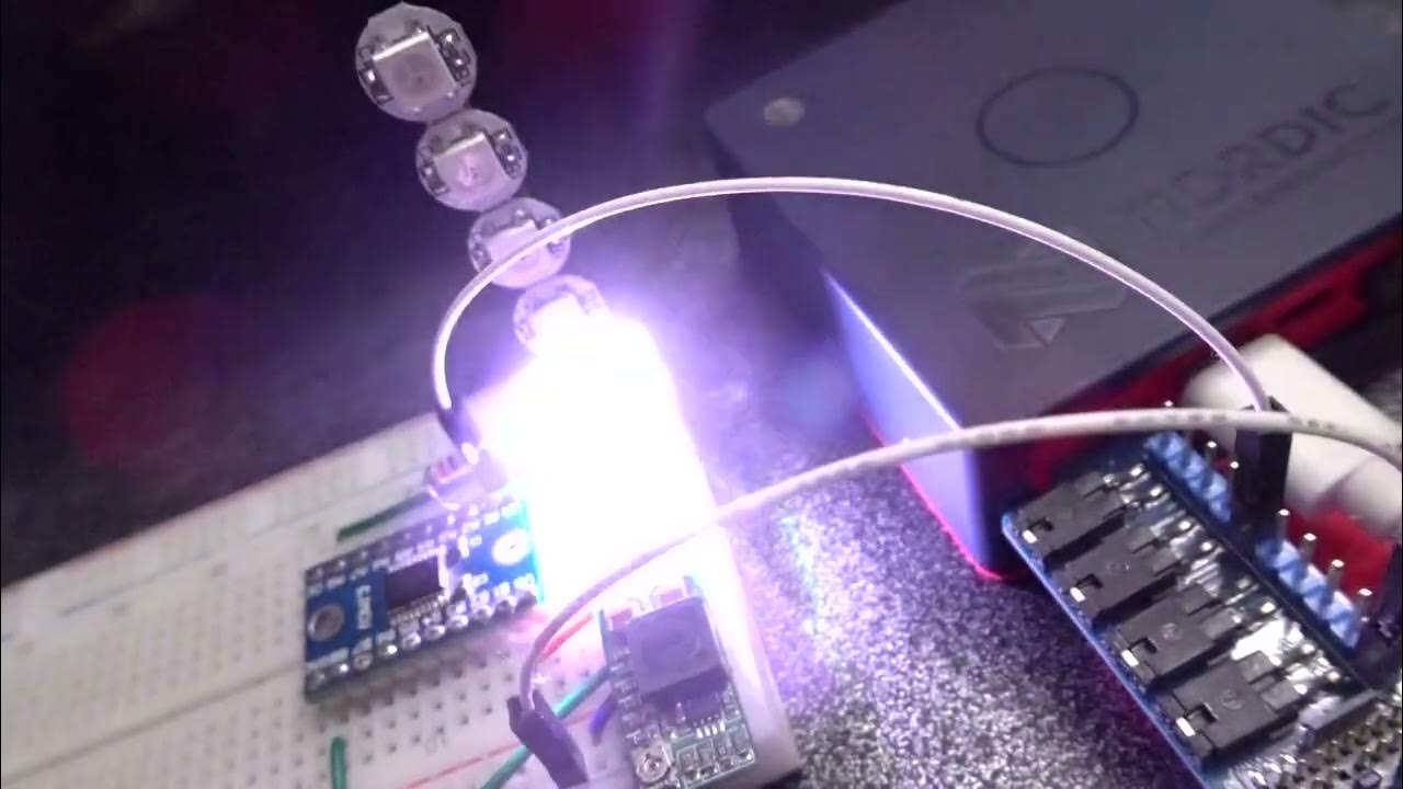 How to interface Nordic Thingy:53 with Neopixels (ws2812b) - YouTube