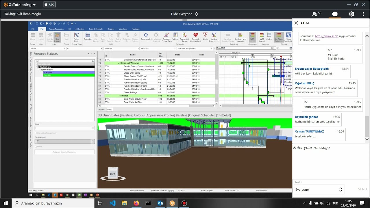 Synchro Pro 4D 5D Proje Yönetimi Webinarı - YouTube