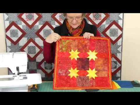 Tips & Techniques 231 - How to sew stars in the sashing - YouTube