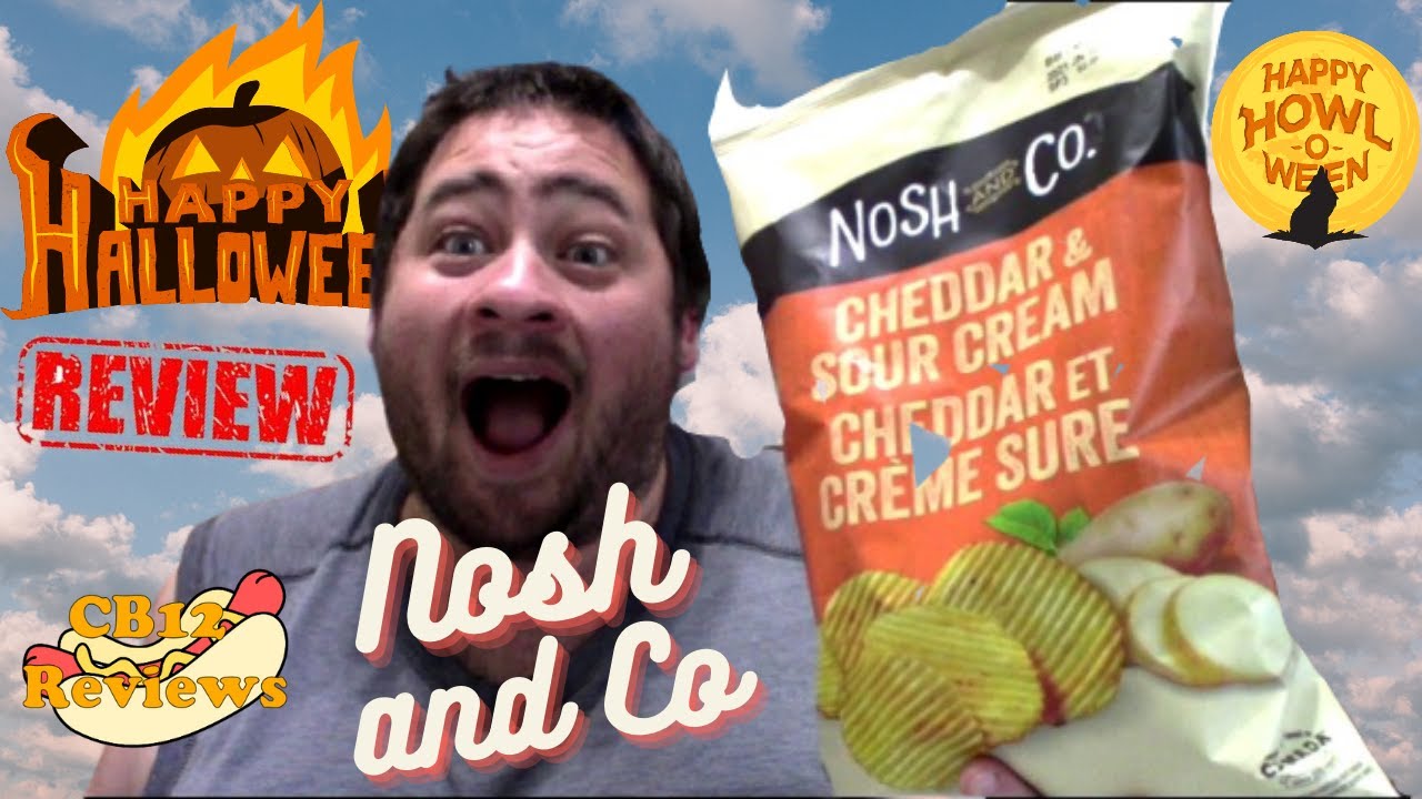 🎃 "Nosh & Co" Cheddar & Sour Cream Chips | Food Review🎃-Oct 31st 2020 ...
