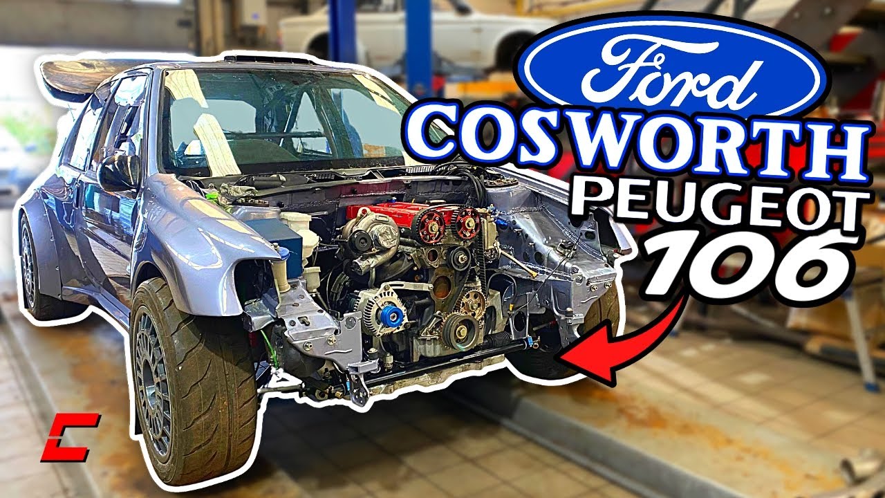4x4 Ford Cosworth WRC Peugeot 106 *500HP WIDE ARCHED* - YouTube