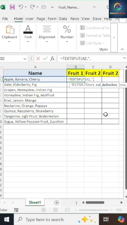 How to Split Text in Excel #excel #spreadsheetmagic #shortsvideo #tipsntricks #exceltips #tricks ...
