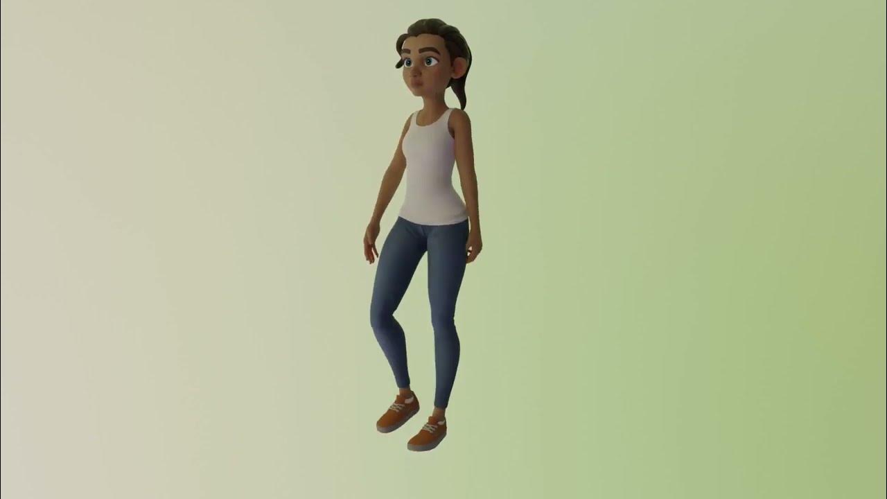My First 3d Animation Walk Cycle Youtube