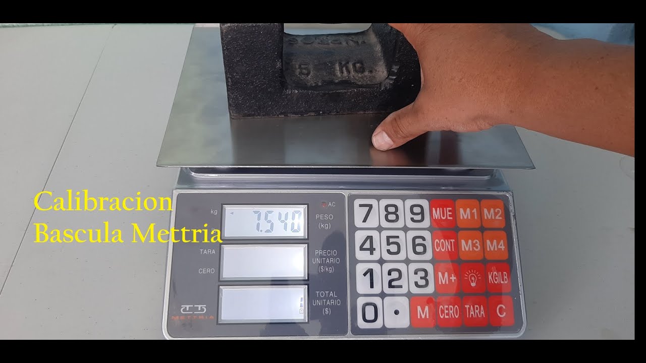 Calibración/Ajuste Bascula Mettria Usb lite | Modo Fácil - YouTube